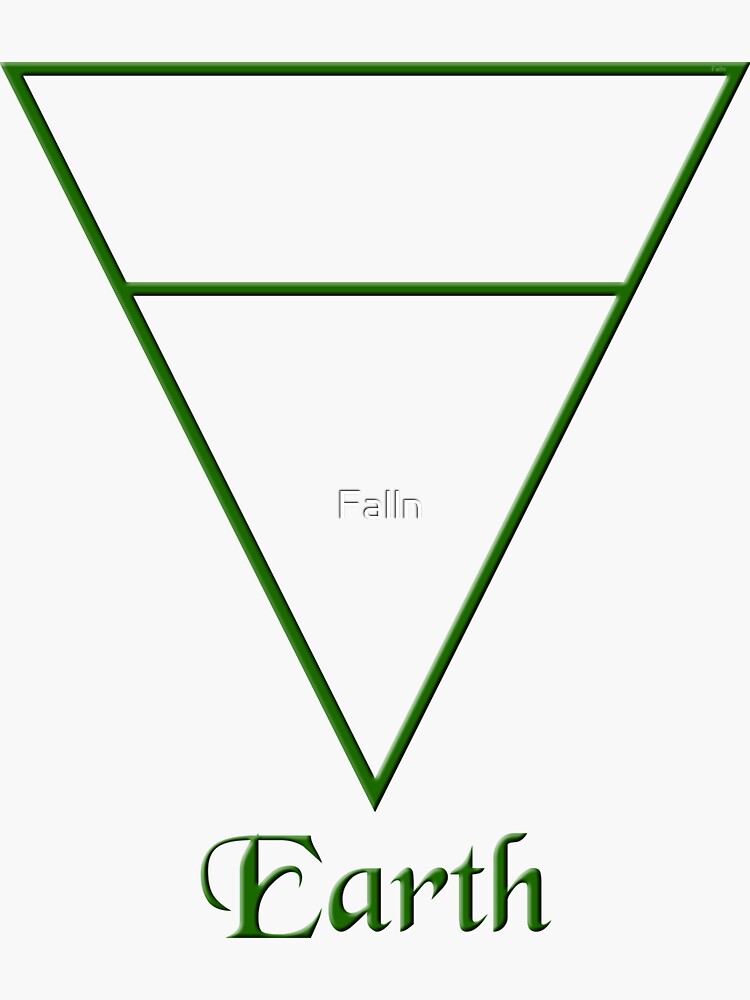 "Earth Element Symbol" Sticker for Sale by Falln | Redbubble