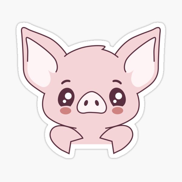 "Baby Pig" Sticker by CalvinMade | Redbubble