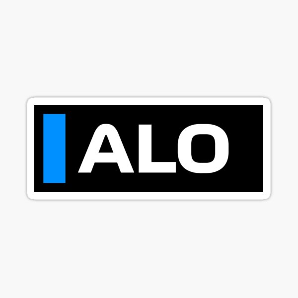 "F1 Timing Tower ALO Alonso " Sticker for Sale by TableTopDesigns ...