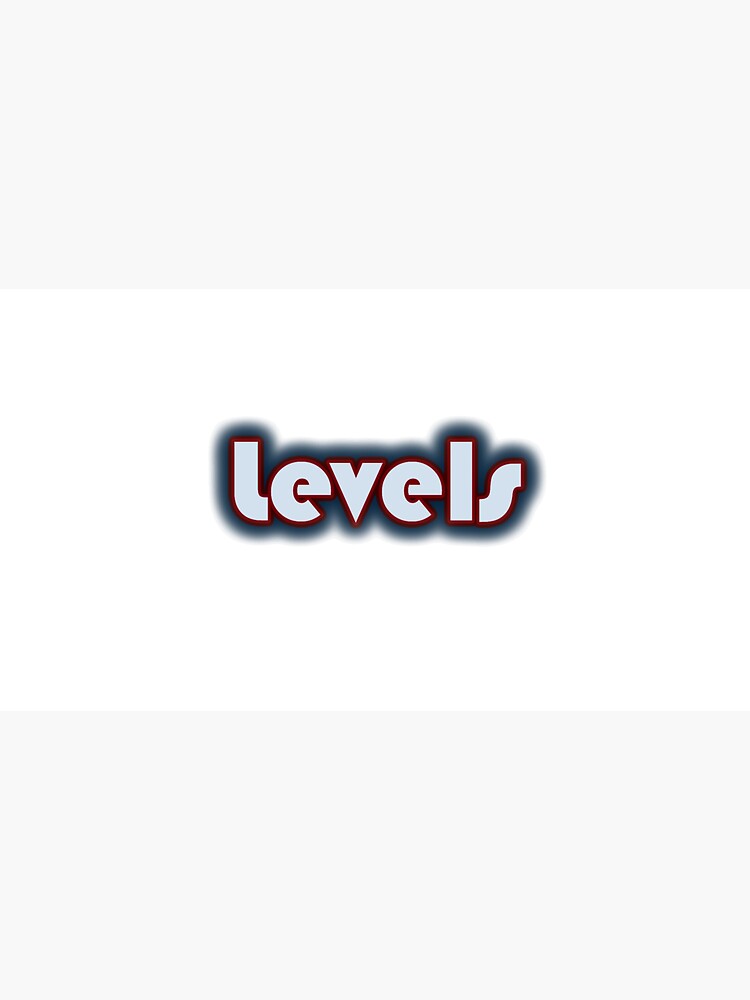 ""levels" brand tag" Sticker for Sale by ajdin03 | Redbubble