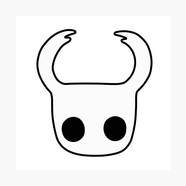 "Hollow Knight Mask Face Border" Photographic Print for Sale by ...