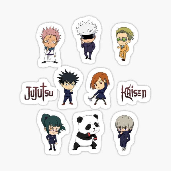 Jujutsu Kaisen Characters Pack Stickers | Redbubble