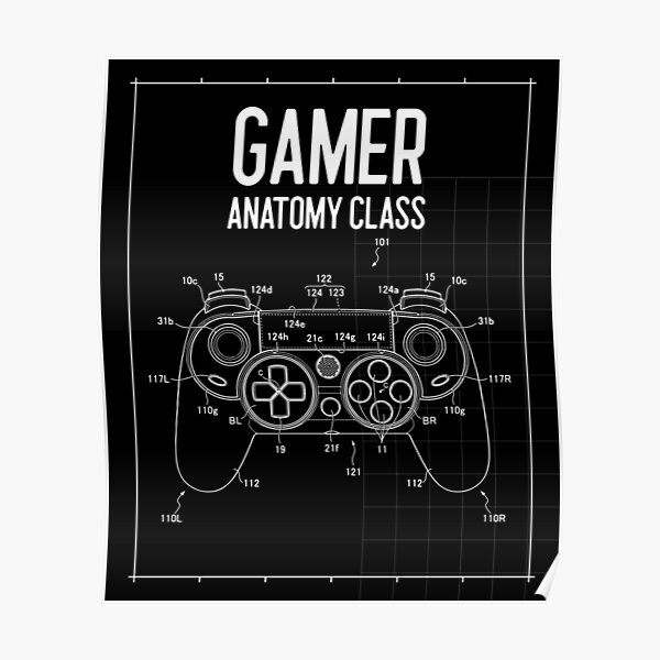"Gamer Anatomy Class" Poster by TheDApprentice | Redbubble