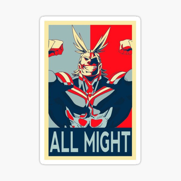 "My Hero Academia All Might" Sticker for Sale by Marucchi | Redbubble