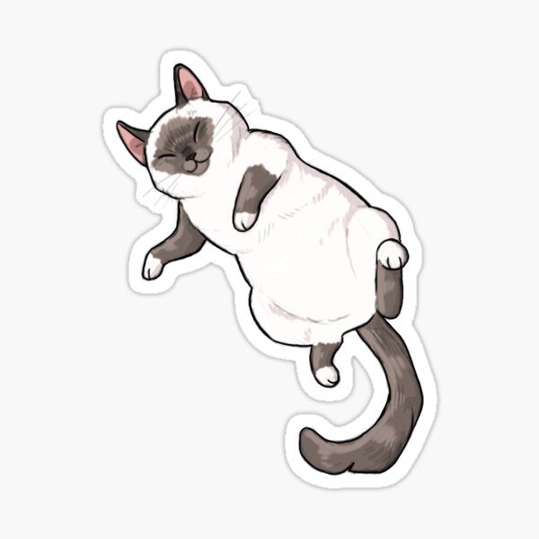 "Birman cat" Sticker for Sale by ritavigovszky | Redbubble