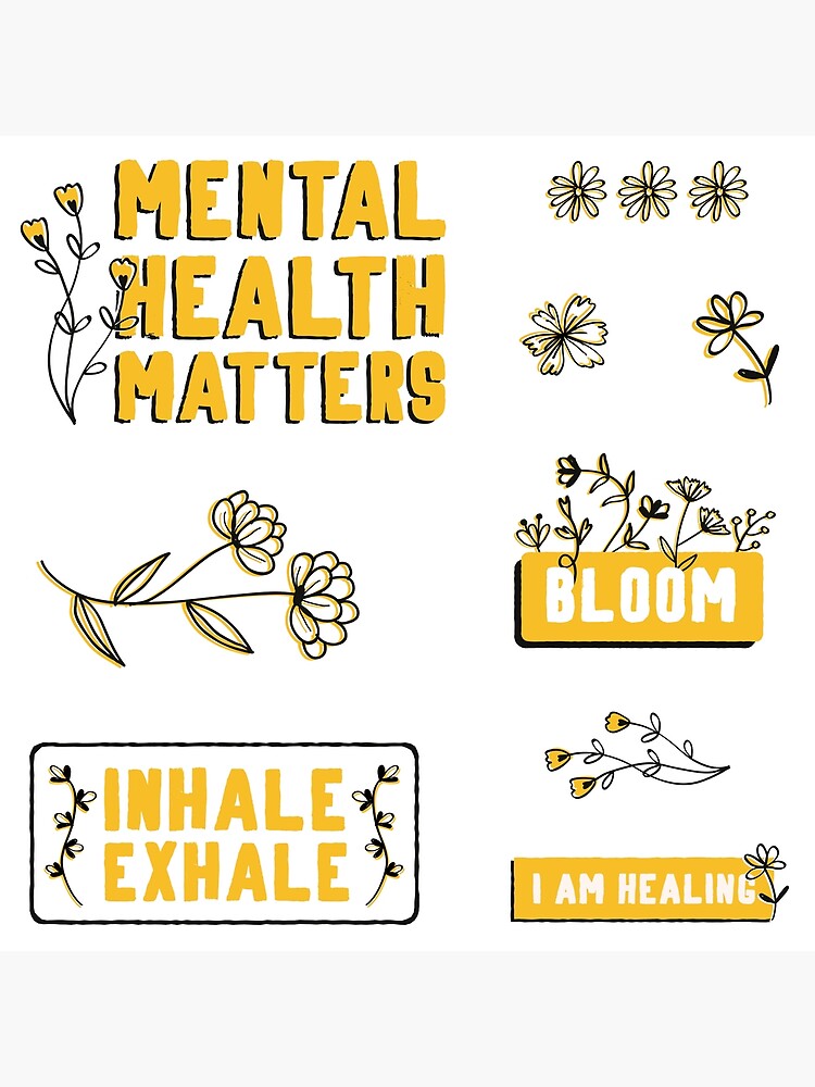 "Mental health matters flower - Mental health pack" Photographic Print ...