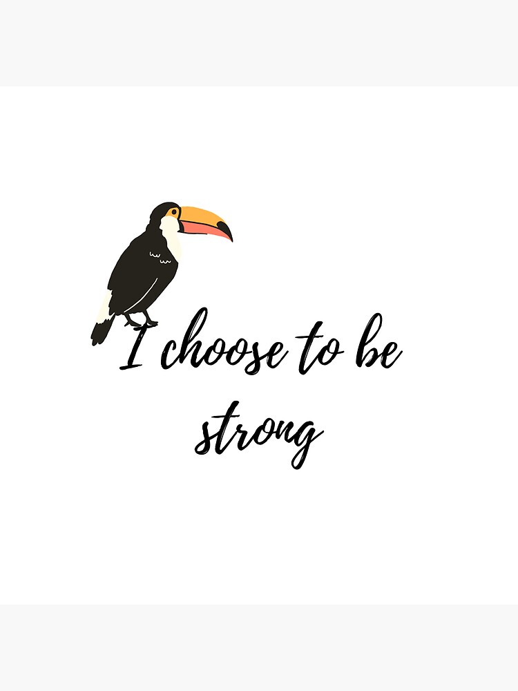 "[Positive Affirmations] I choose to be strong" Sticker for Sale by ...