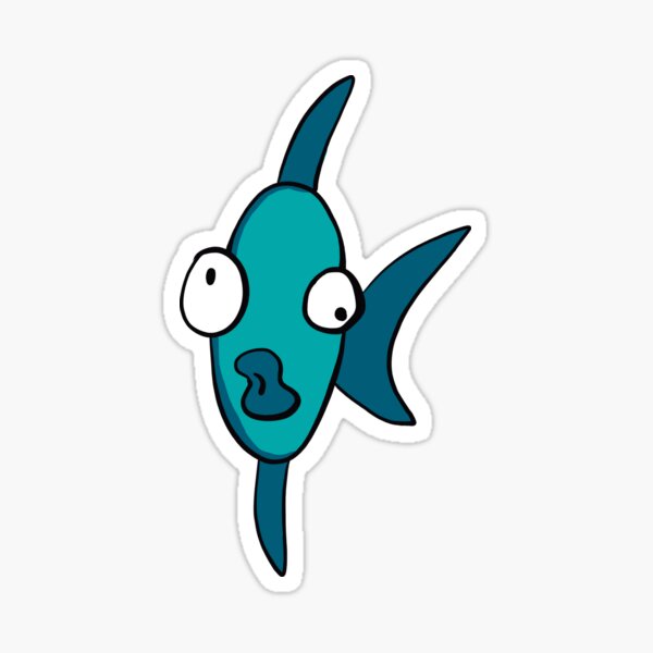 "I am confusion fish" Sticker for Sale by Confused-Fish | Redbubble