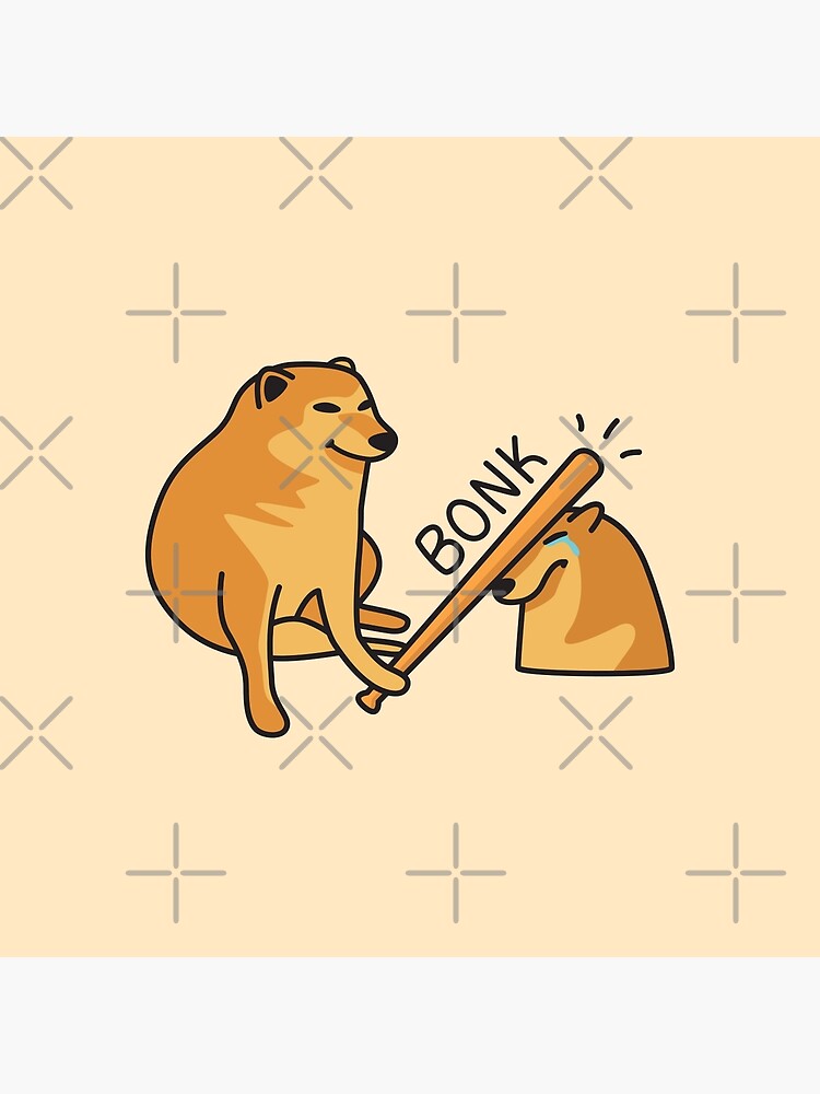 "Cheems Bonk Dog" Art Print by renroku | Redbubble