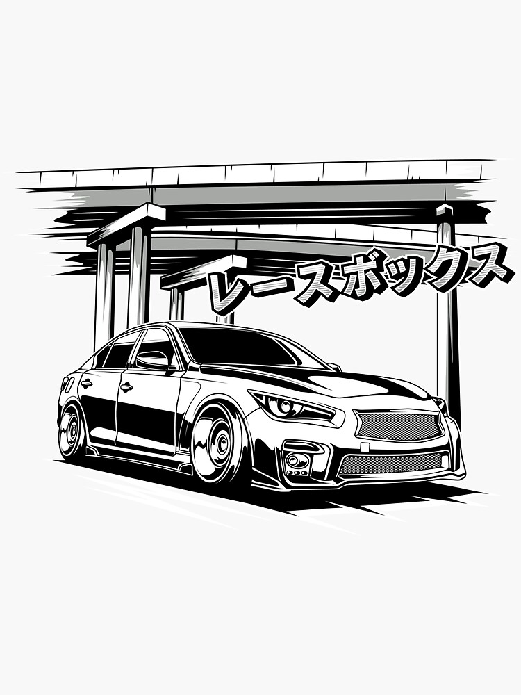 "Infiniti Q50" Sticker for Sale by duniafantasi | Redbubble