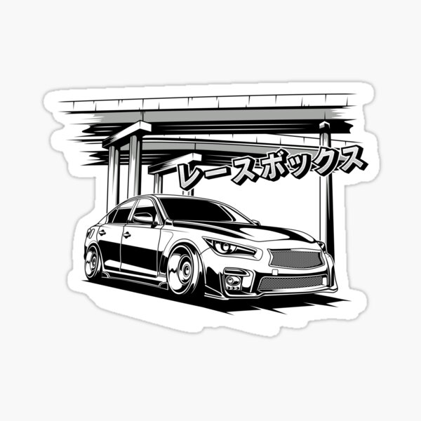 "Infiniti Q50" Sticker for Sale by duniafantasi | Redbubble