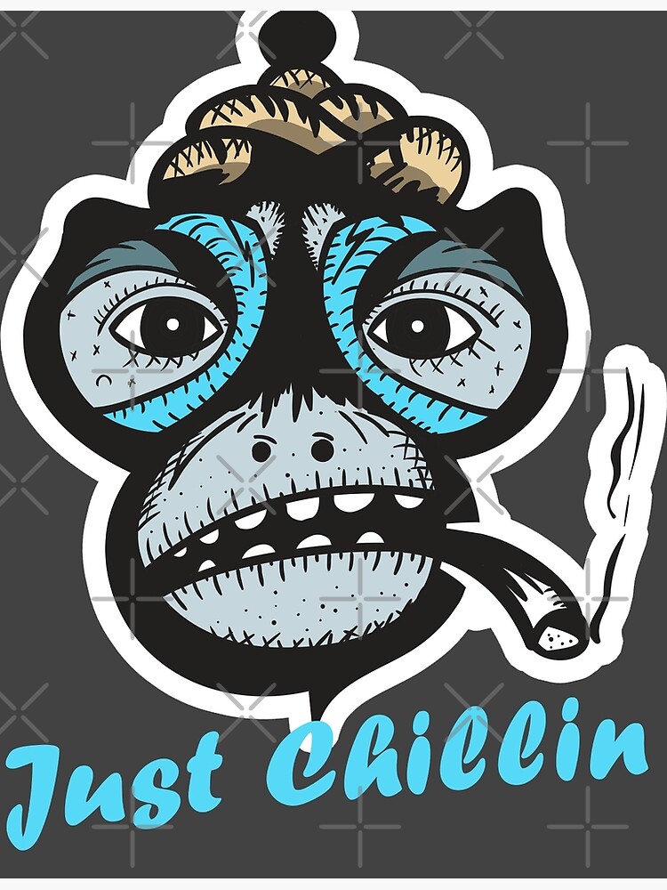 "Chillin Monkey Meme" Poster for Sale by ZuLa-Store | Redbubble