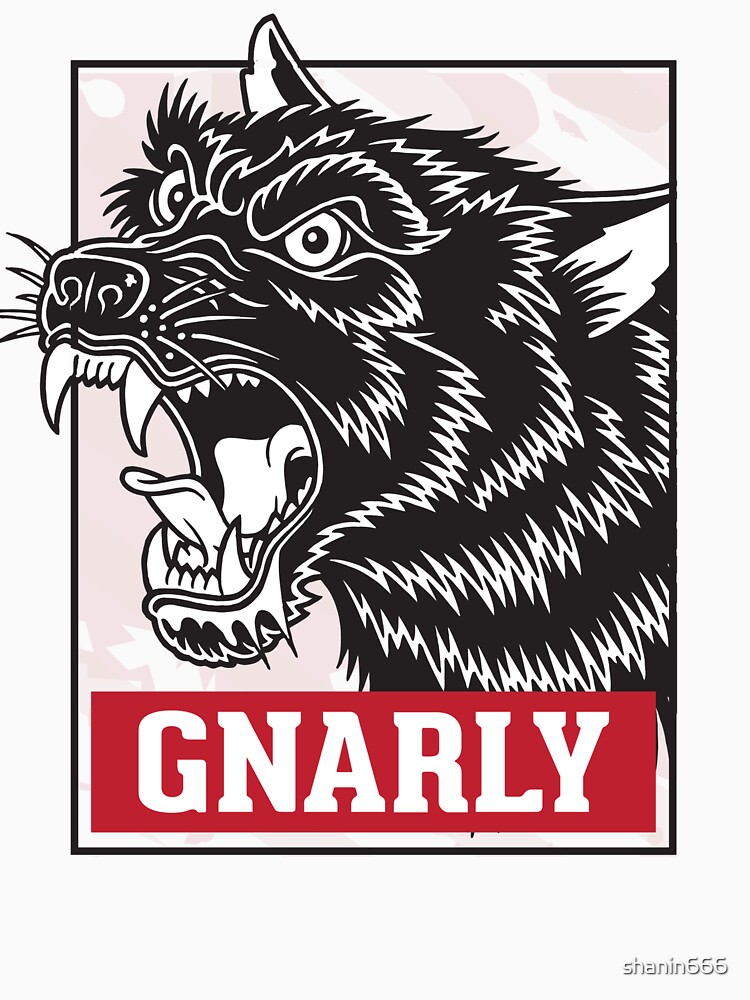 "Gnarly Wolf" T-shirt for Sale by shanin666 | Redbubble | gnarly t ...