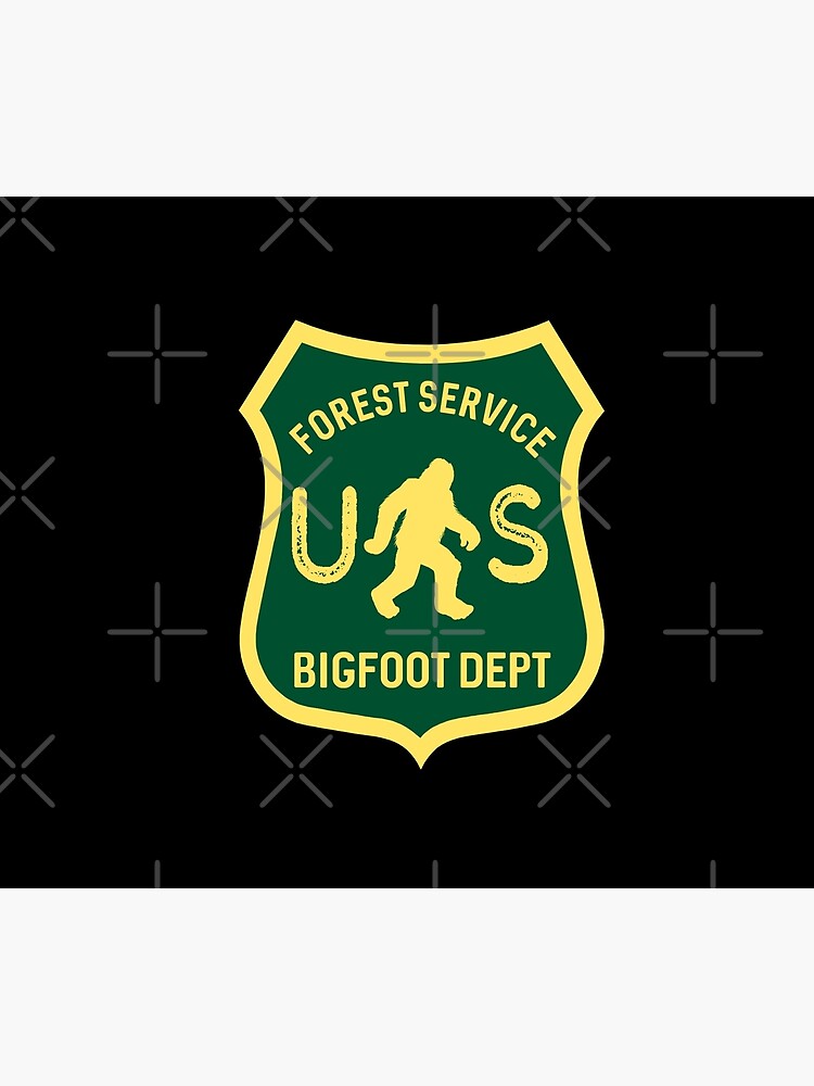 "US Forest Service Bigfoot Department Funny Sasquatch Hunter Big Green ...
