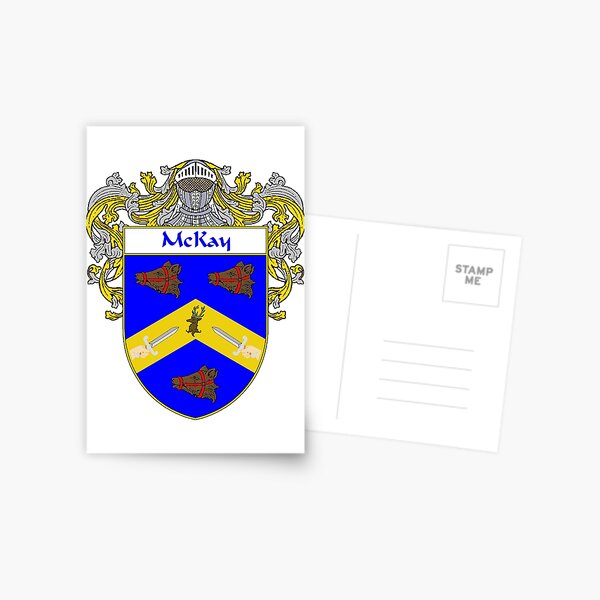 "McKay Coat of Arms/Family Crest" Postcard for Sale by William Martin ...