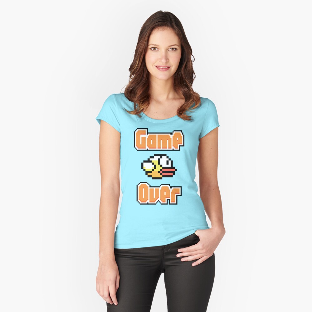 "Flappy Bird Game Over" Sticker for Sale by WickedCool | Redbubble