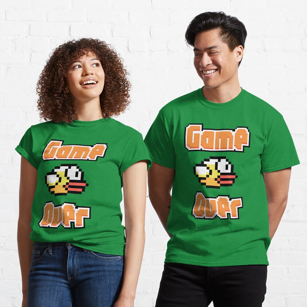 "Flappy Bird Game Over" Sticker for Sale by WickedCool | Redbubble