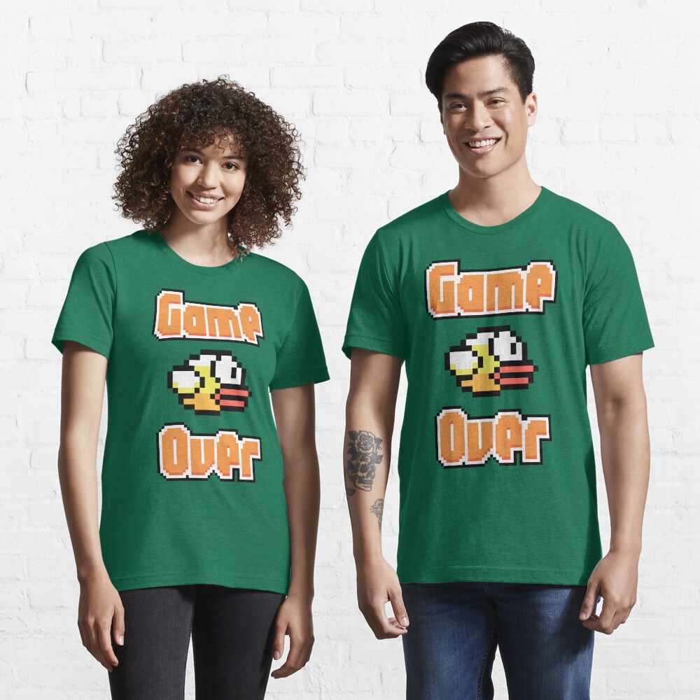 "Flappy Bird Game Over" Sticker for Sale by WickedCool | Redbubble