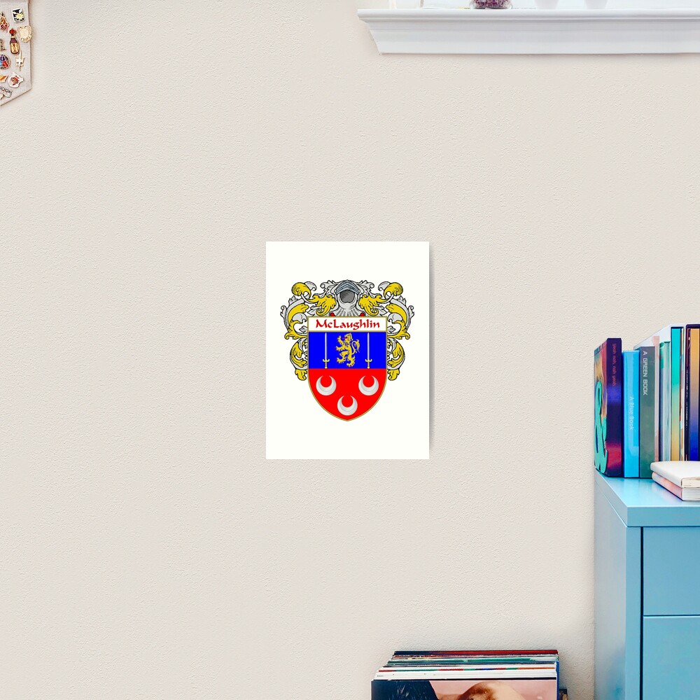 "McLaughlin Coat of Arms/Family Crest" Art Print for Sale by IrishArms ...