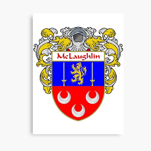 "McLaughlin Coat of Arms/Family Crest" Canvas Print for Sale by ...
