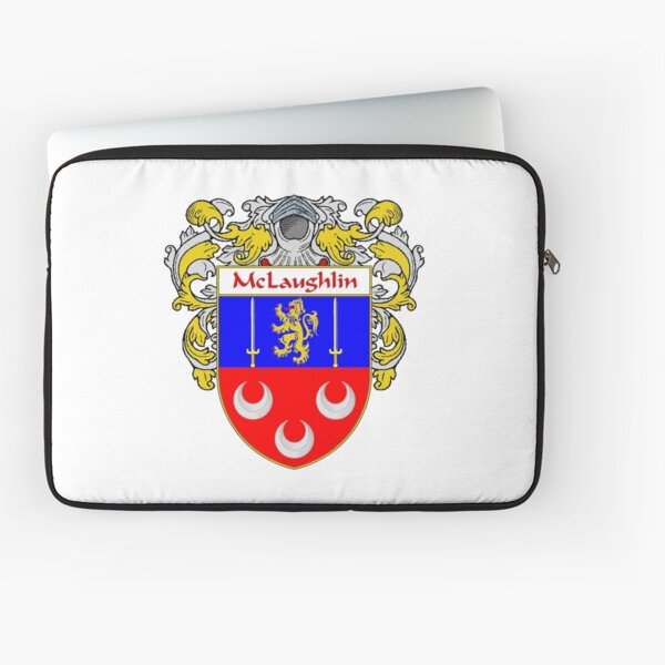 "McLaughlin Coat of Arms/Family Crest" Laptop Sleeve by IrishArms ...