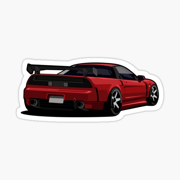 "NSX (RED) JDM " Sticker for Sale by SketchNinja | Redbubble