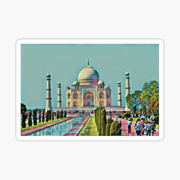 "Taj Mahal" Sticker by RakshaSD | Redbubble