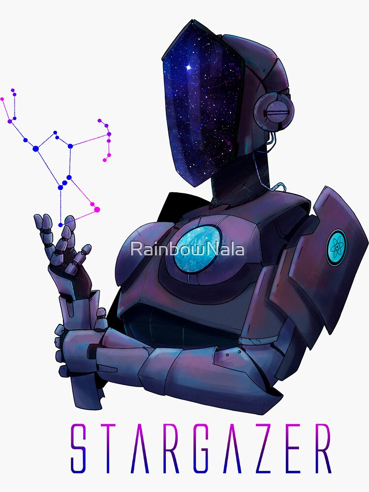 "Stargazer" Sticker by RainbowNala | Redbubble