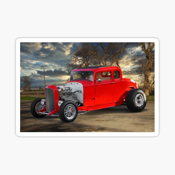 "1932 Ford Five-Window Coupe" Sticker for Sale by DaveKoontz | Redbubble