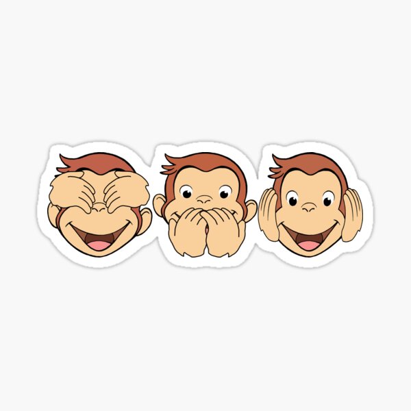 Curious George Stickers | Redbubble