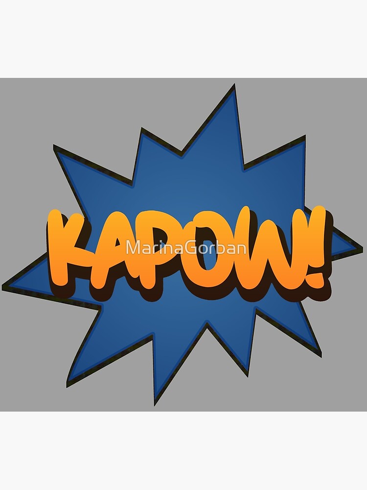 "KAPOW!" Poster by MarinaGorban | Redbubble