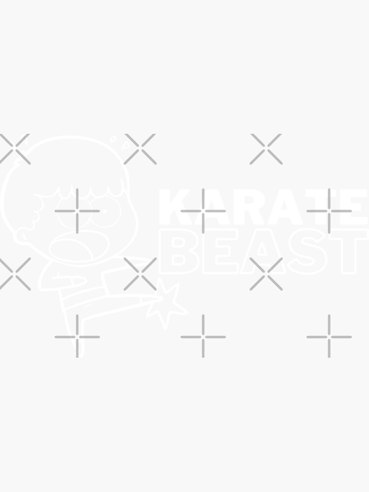 "Karate beast " Sticker by StickersQueens | Redbubble