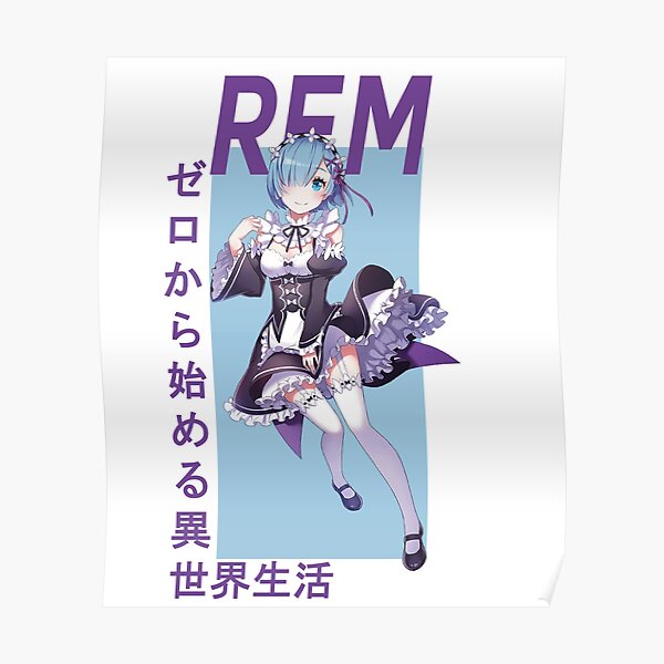"Re:zero - Rem" Poster by Animeheros | Redbubble