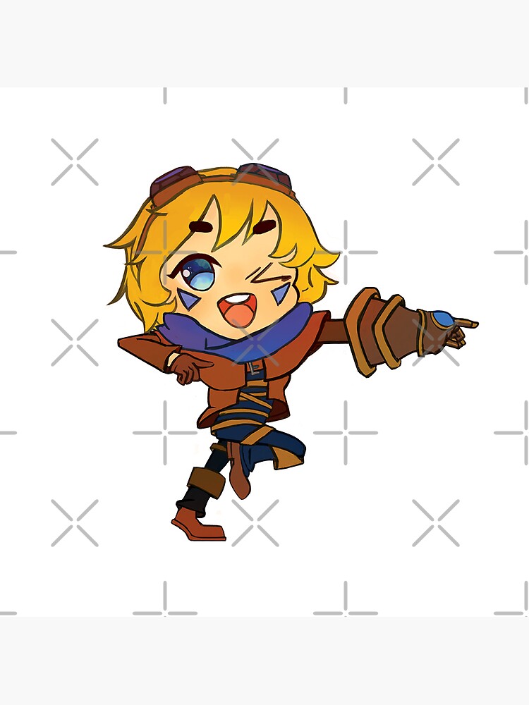 "Ezreal Sticker" Sticker for Sale by ryebreadies | Redbubble