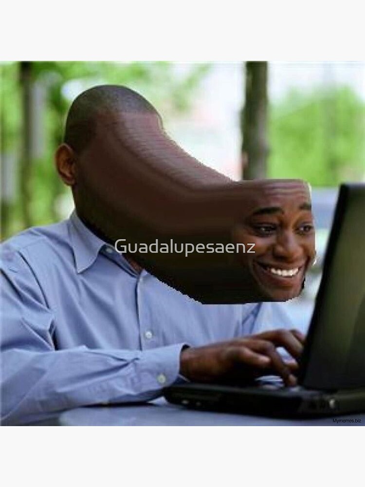 "Guy on laptop meme" Sticker for Sale by Guadalupesaenz | Redbubble