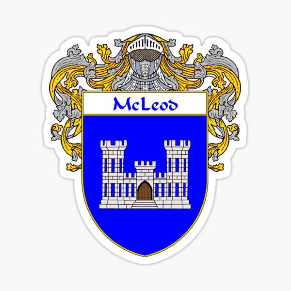 "McLeod Coat of Arms/Family Crest" Sticker for Sale by IrishArms ...