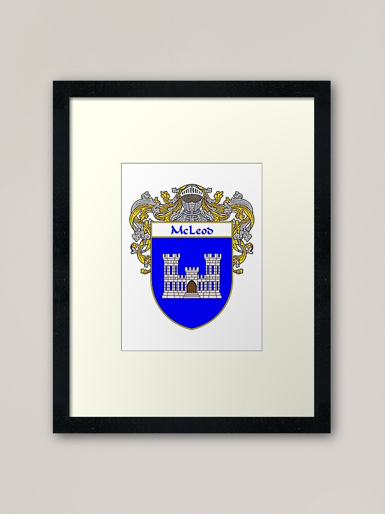 "McLeod Coat of Arms/Family Crest" Framed Art Print by IrishArms ...