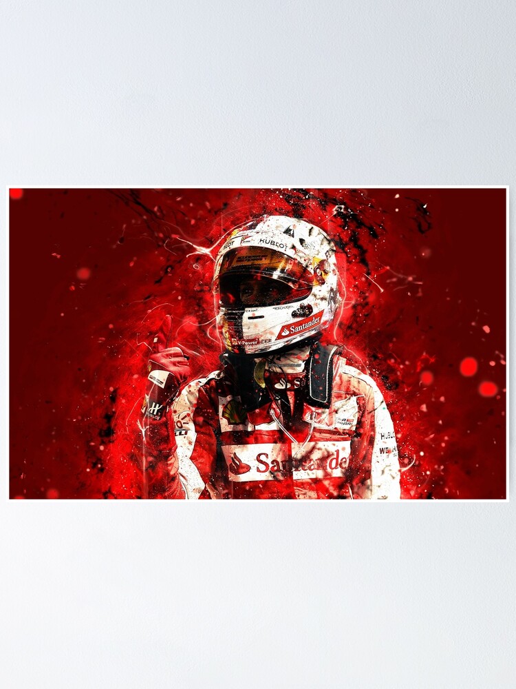"Sebastian Vettel Merch" Poster for Sale by ClothesnMore | Redbubble