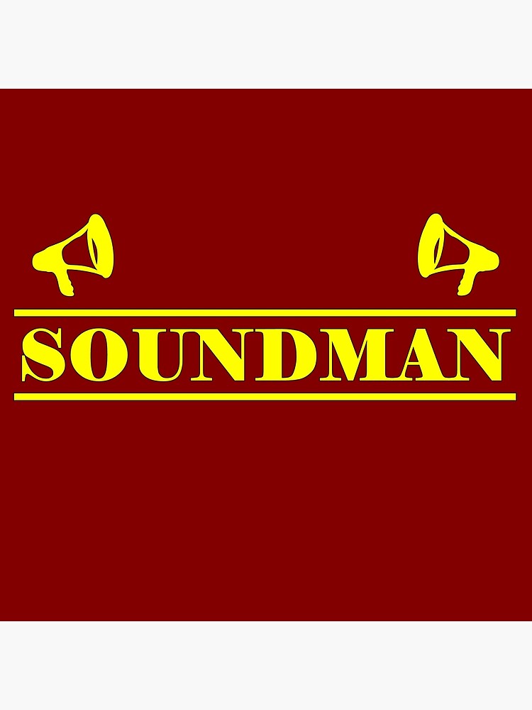 "Soundman yellow" Poster by Dardman | Redbubble