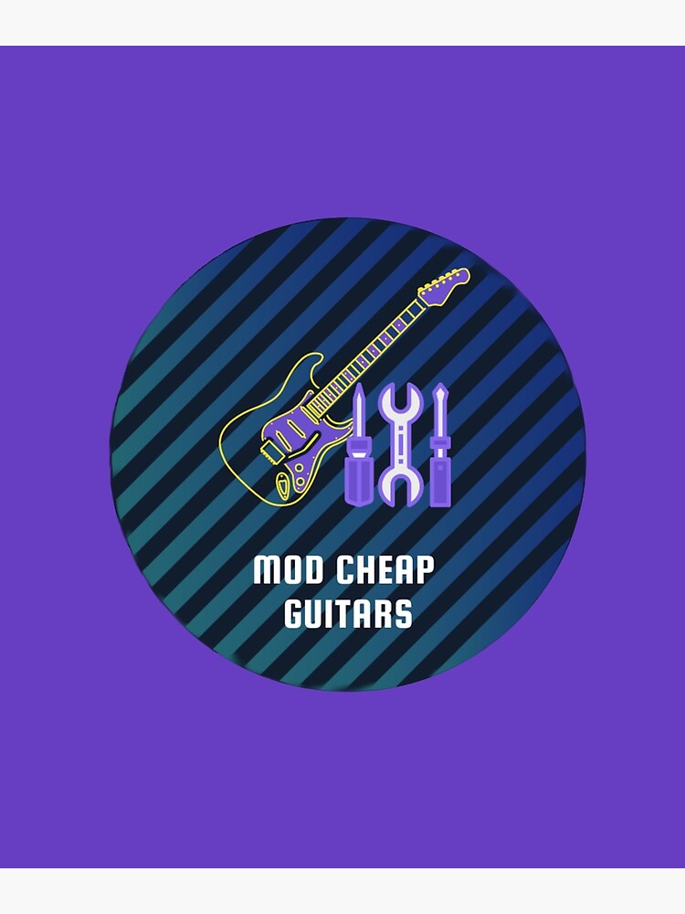 "Mod Cheap Guitars Logo" Poster by ModCheapGuitars | Redbubble