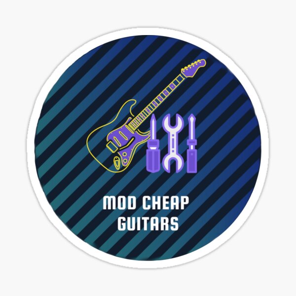 "Mod Cheap Guitars Logo" Sticker for Sale by ModCheapGuitars | Redbubble