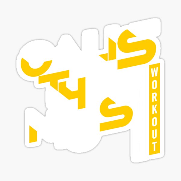 "Calisthenics Training Parallettes Logo Workout Athlet" Sticker by ...