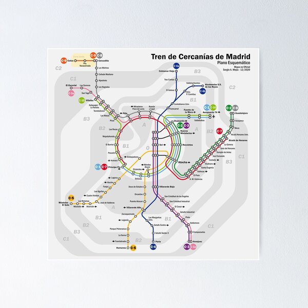 Madrid Train Map
