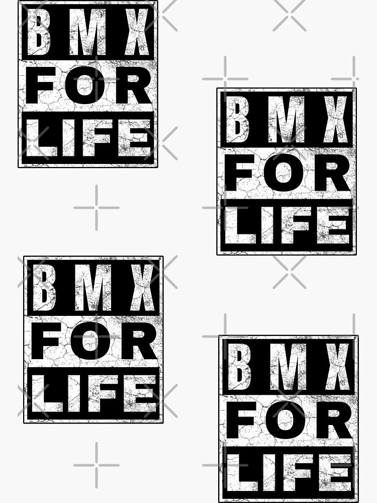 "BMX for Life - BMX Lifestyle Motto" Sticker by IndiPrintables | Redbubble