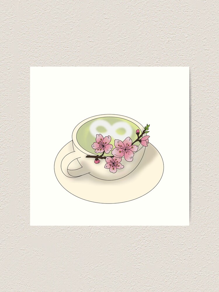 "Matcha Blossom Sk8 The Infinity " Art Print by LunarLotusShop | Redbubble