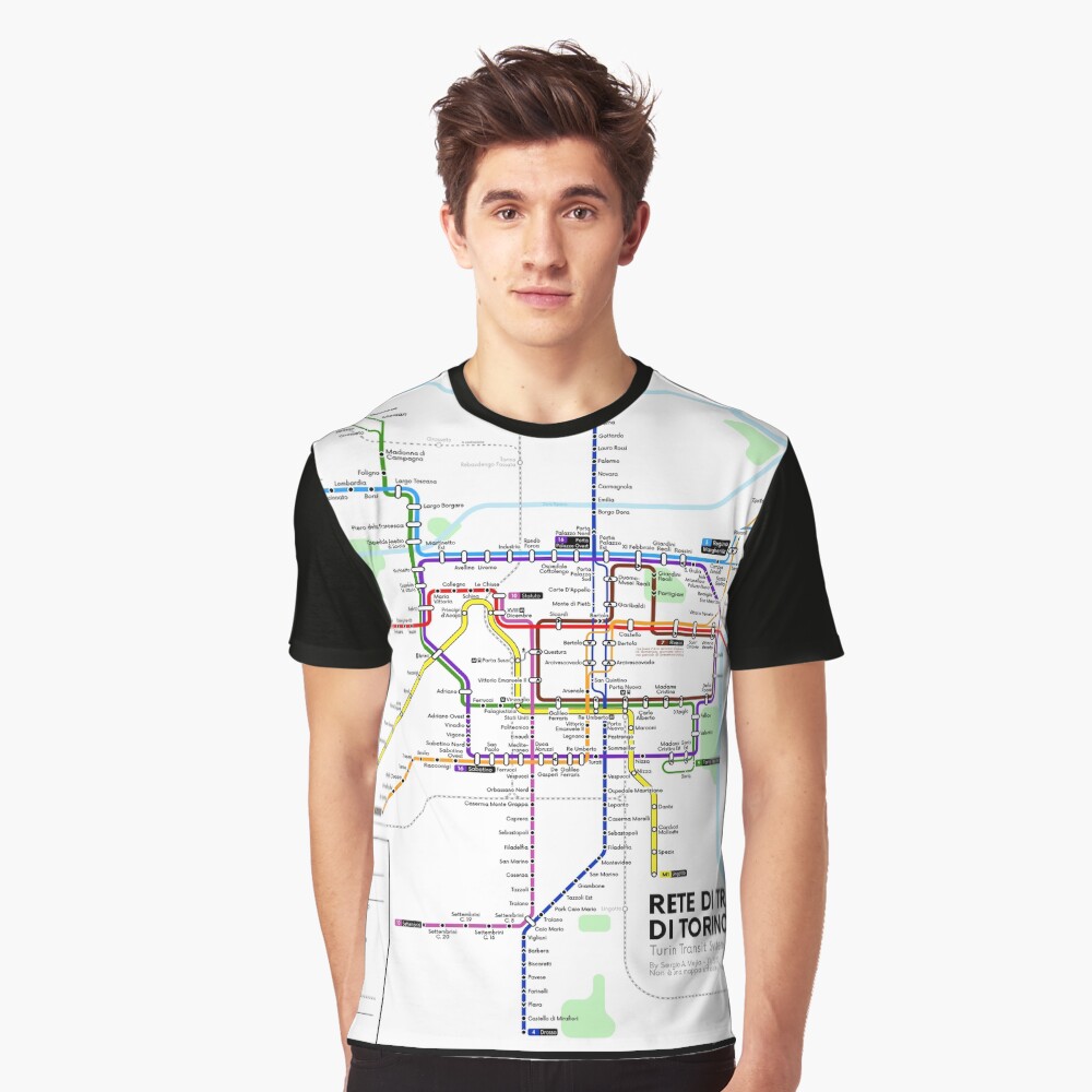 "Turin Transit Map" Poster by serransk | Redbubble