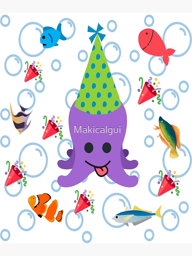 Póster «Feliz cumpleaños pulpo» de Makicalgui | Redbubble