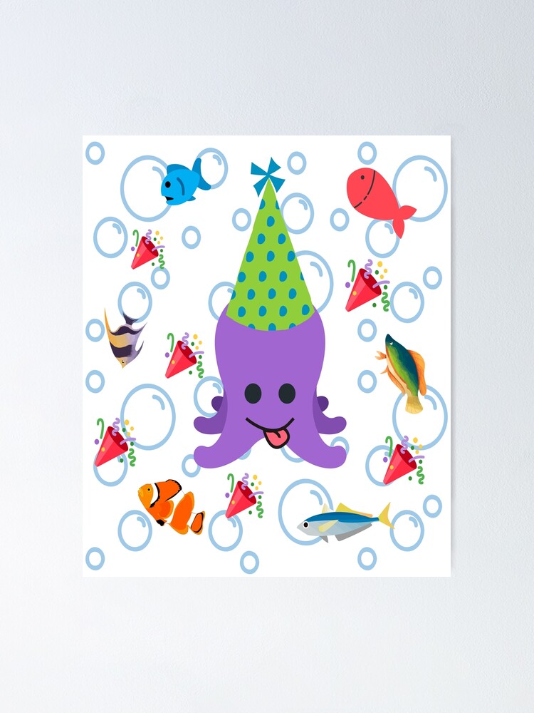 Póster «Feliz cumpleaños pulpo» de Makicalgui | Redbubble
