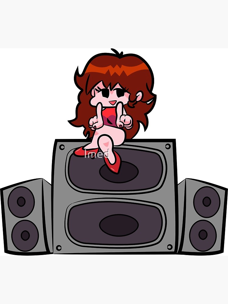"Friday night funkin girlfriend sticker, funny friday night funkin ...