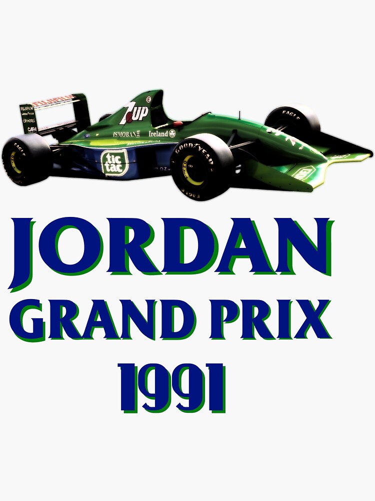 "F1 Jordan Grand Prix 1991" Sticker by FrasseKappa | Redbubble